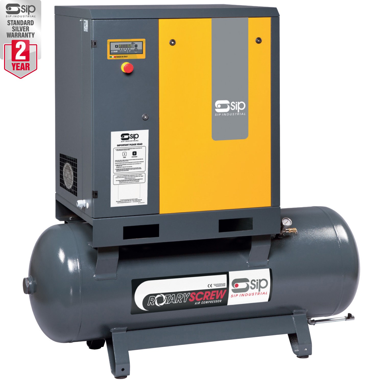 SIP RS11-10-270BD Rotary Screw Compressor - SIP Industrial Products ...