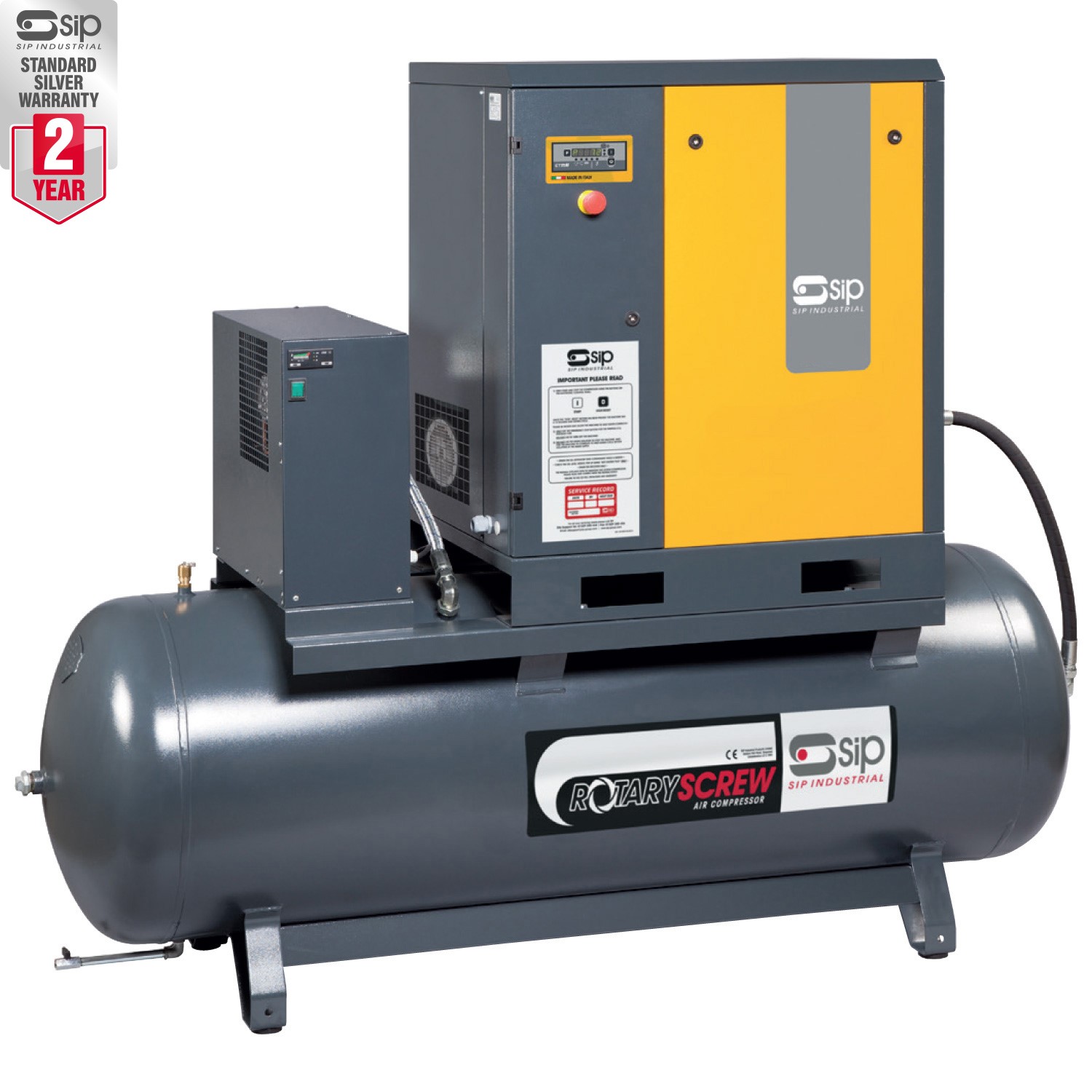 SIP RS11-10-270BD/RD Rotary Screw Compressor - SIP Industrial Products ...