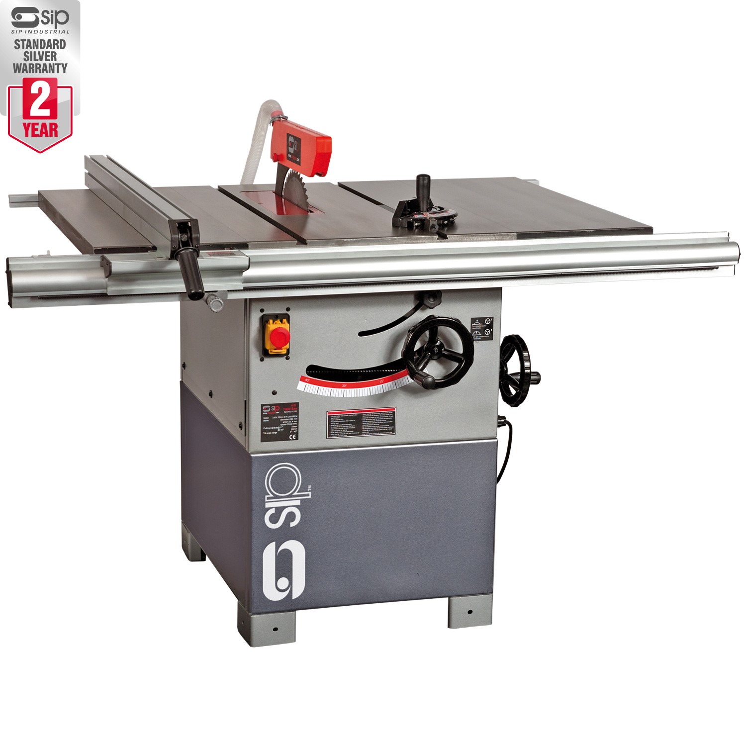 SIP 12" Professional Cast Iron Table Saw - SIP Industrial Products ...